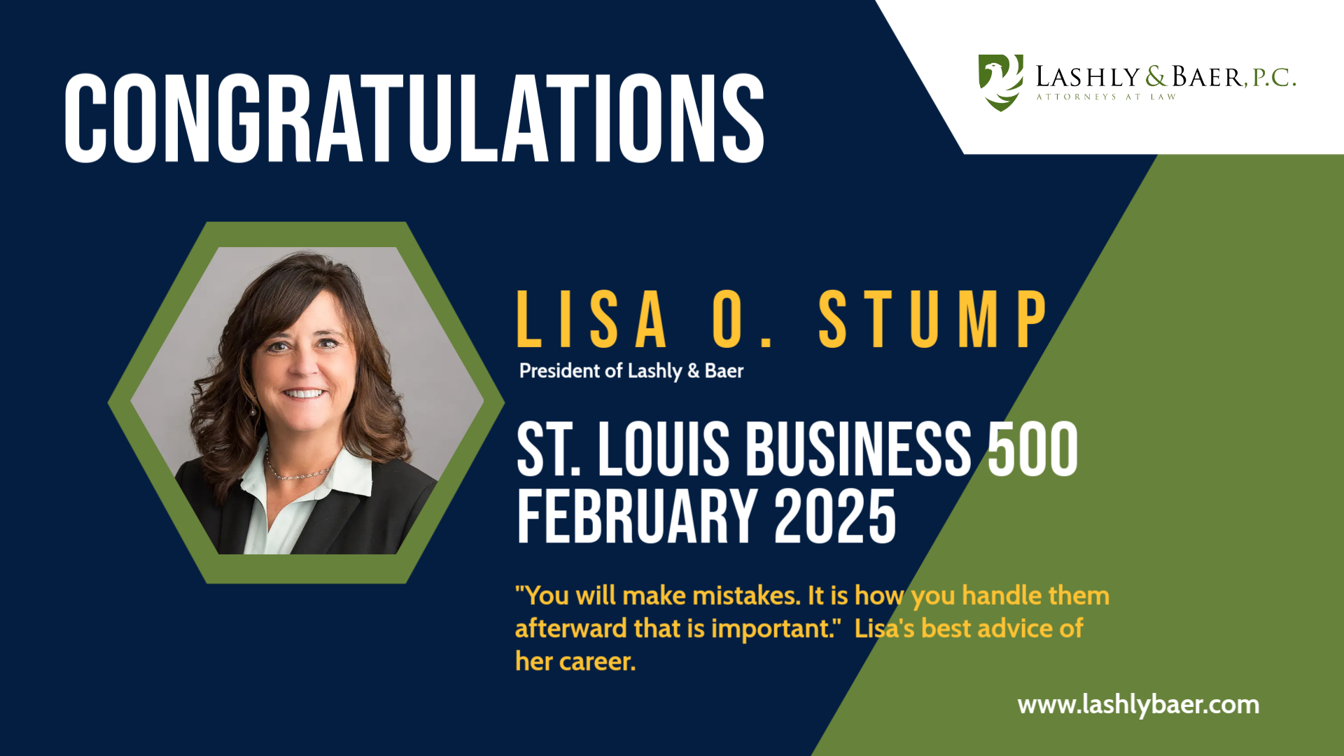 Congratulations to Lisa Stump on Her Inclusion in St. Louis Business ...